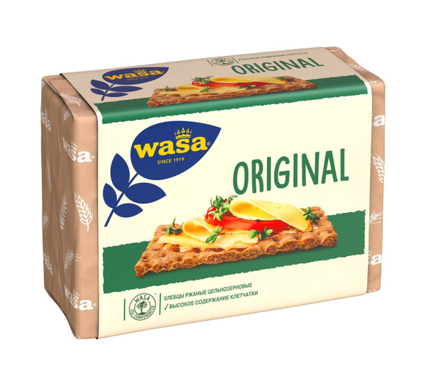 Хлебцы Wasa ржаные оригинальные, 275г - купить с доставкой по выгодным ...