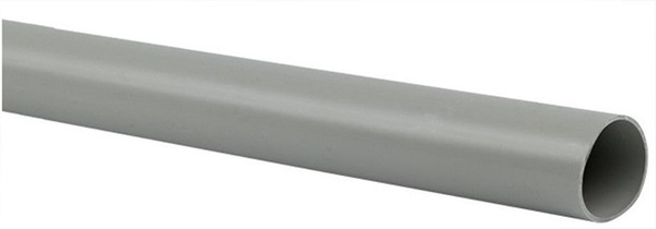 Труба ПВХ гладкая жесткая d20мм (2м) серая / Труба ПВХ гладкая жесткая ...