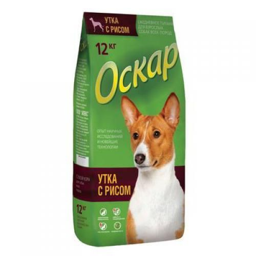 Собачий сухой корм со вкусом утки и риса Оскар(12 кг) - купить с ...