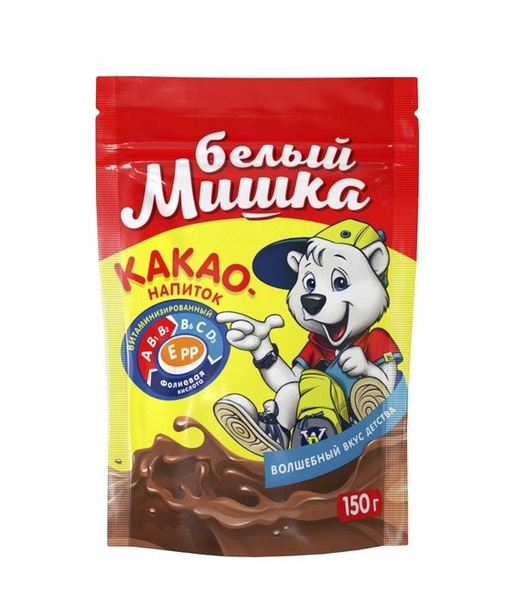 Белый мишка Какао, гранулированный, 150 г - купить с доставкой по ...