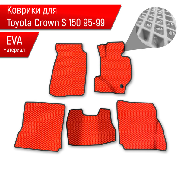 Коврики в салон автомобиля Richmark EVA CROWN s150, цвет красный, черный - купить по выгодной ...
