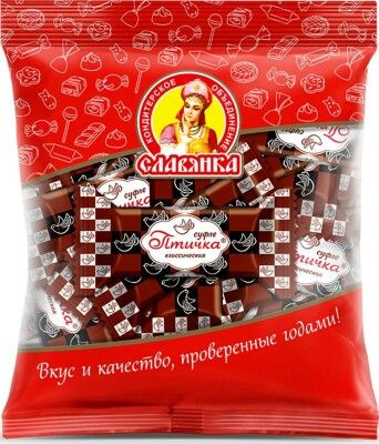 Конфеты глазированные птичка классическая 193 г славянка - купить с ...