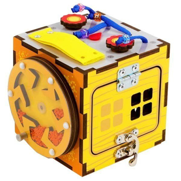 Деревянная развивающая игра Бизи-кубик IG0290 - купить с доставкой по ...