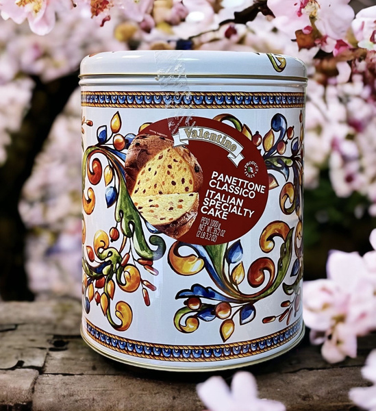 Кекс (кулич) VALENTINO Panettone с изюмом и цукатами жесть 1000г ...