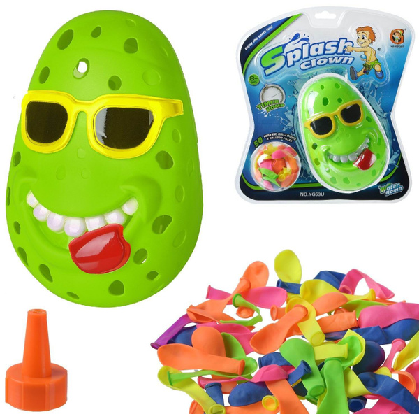 Игрушка заводная для бассейна Junfa Озорная зеленая картошка в наборе с 50 водяными бомбочками ...