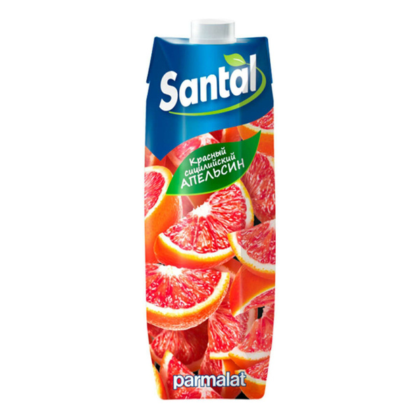 Напиток сокосодержащий Santal красный сицилийский апельсин 1 л - купить ...