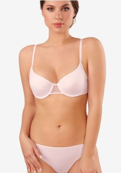 Бюстгальтер Женский Aveline мягкая чашка на каркасе, размер 85C кремовый Полиамид Беларусь ...