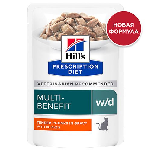 Hills Prescription Diet wd Multi-Benefit / Лечебные Паучи Хиллс для ...