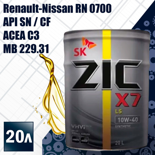 Масло моторное ZIC 10W-40 Синтетическое - купить в интернет-магазине ...