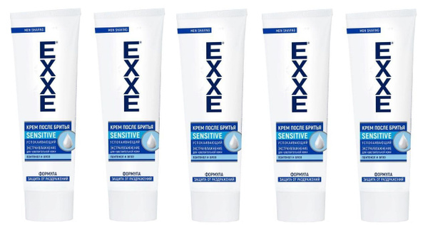 EXXE Крем после бритья для чуствительной кожи, Sensitive, набор 5 шт х 80 мл - купить с ...