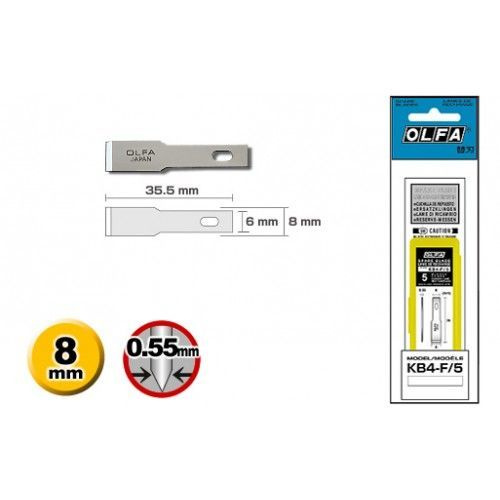 Лезвия лопаточные для ножа OLFA KB4-F/5 - купить с доставкой по выгодным ценам в интернет ...