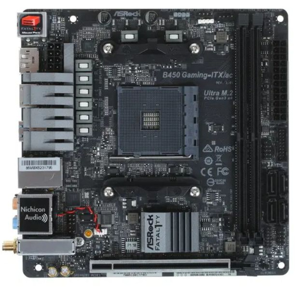 Материнская плата ASRock Fatal1ty B450 Gaming-ITX/ac купить по низкой ...