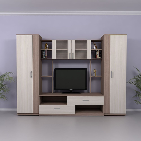 Стенка "Грета-2" в гостиную 270x47x202 см. купить по выгодной цене в ...