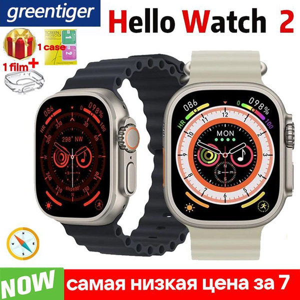 Купить смарт-часы Greentiger Hello watch 2-SB-hui+jin-k, экран 2.02 ...