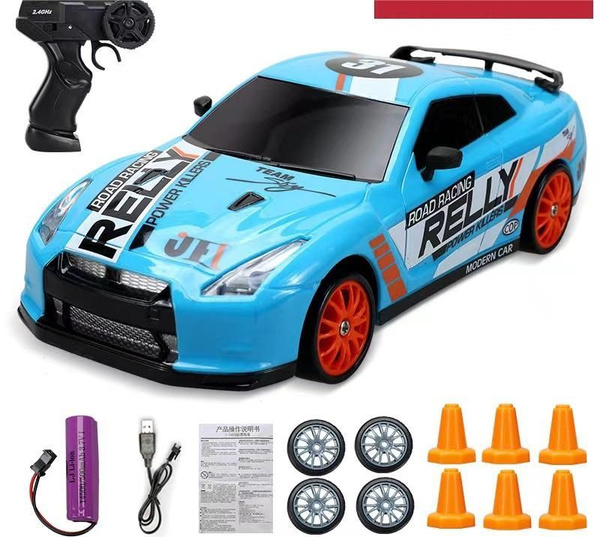 Мощный 4-колесный привод RC drift car toy 2.4G быстрый дрифт гоночный ...