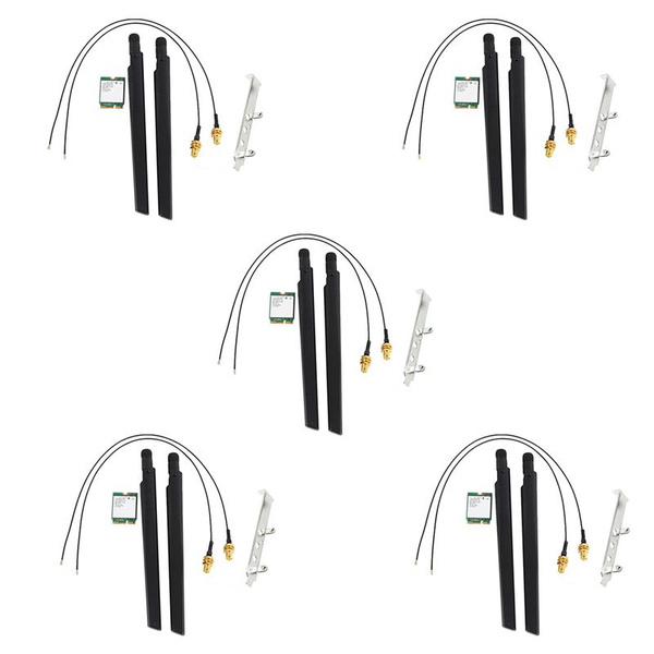 5 x 1730 Мбит/с для Intel Dual Band Wireless AC 9560 Desktop Kit ...