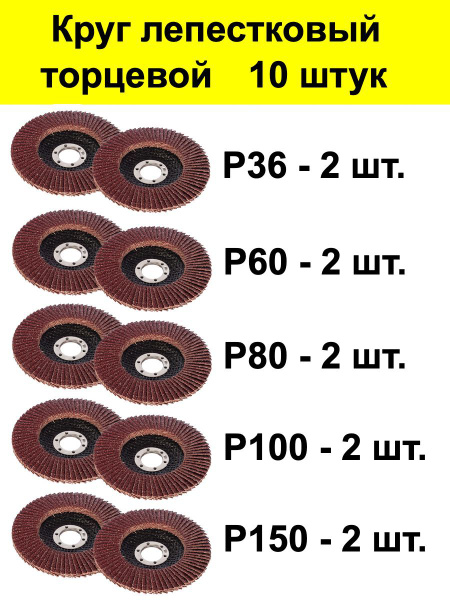 Круг лепестковый торцевой 125x7x22.23 - купить по низким ценам в ...
