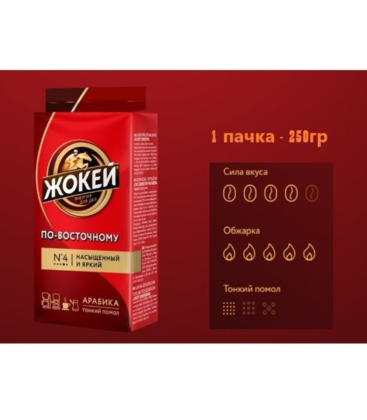 Кофе Жокей По-восточному молотый - купить с доставкой по выгодным ценам ...