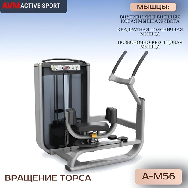 Профессиональный силовой тренажер для зала Вращение торса A-M56 купить ...