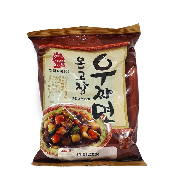 Hanil Food U-Zha Myeon (Jjajang Myeon) - удон, толстая пшеничная лапша ...