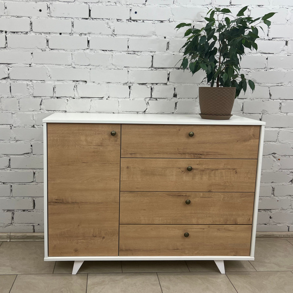 Комод KOKORO-Mebel Комод_meb8_МЕБЕЛЬНОВ, 120x45x90 см, 4 ящ. - купить ...