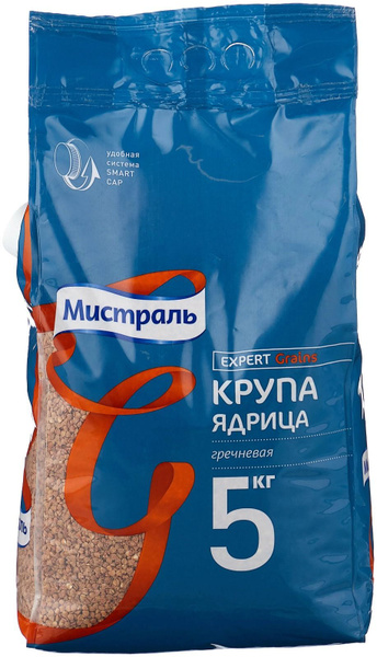 Крупа Мистраль Гречка ядрица 5 кг купить с доставкой по выгодным