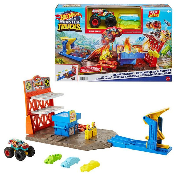 Игрушечный трек Mattel Hot Wheels Монстр Трак Трюкова арена BLAST ...