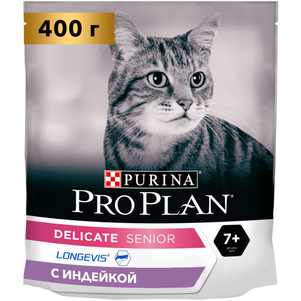 Корм сухой Pro Plan Delicate 7+ для взрослых кошек старше 7 лет с ...