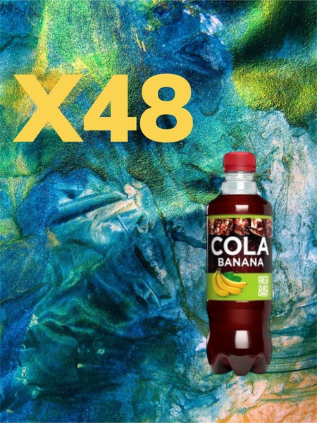 Газированный напиток FRESH BAR COLA BANANA 0.48л, 48 шт. - купить с ...
