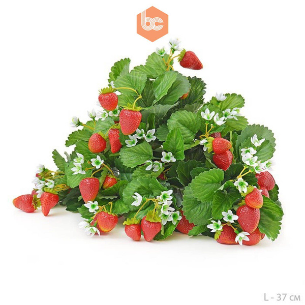 Купить Растение искусственное Клубника 37 см Ягода кустовая по выгодной ...