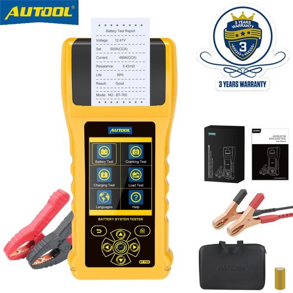 Тестер аккумулятора Autool AUTOOL-BT-yellow - купить по выгодной цене в ...