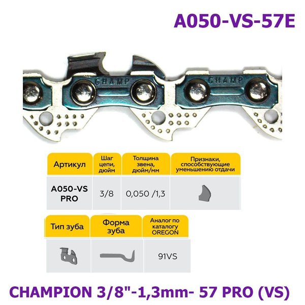 Цепь для пилы Champion 57 зв. 1 шт. - купить по низким ценам в интернет ...