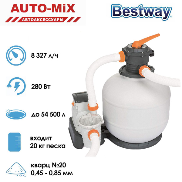 Песочный фильтр-насос Bestway 8327 л/ч (58499 BW) - купить с доставкой ...