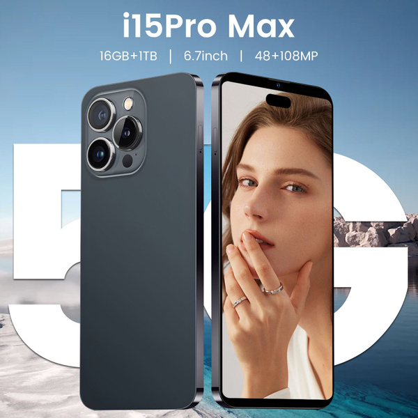 Смартфон I15 Pro Max BM Русское меню 16/1TB 4G 5G Новогодний подарок Android Phone Подарочные ...