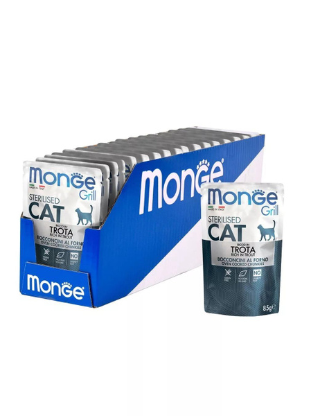 Monge Cat Grill Pouch пауч для стерилизованных кошек - купить с ...