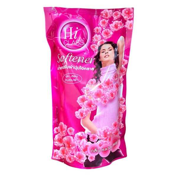 LION Кондиционер для белья Hi-Class Hana Pinke / мягкая упаковка 500 мл ...