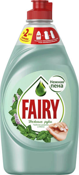 Средство для мытья посуды Fairy / Фейри Нежные руки Чайное Дерево и ...
