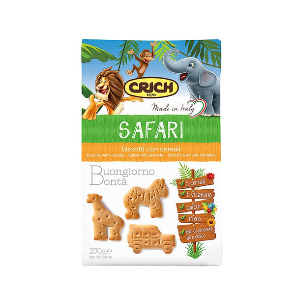 Печенье Crich Safari Biscuits мультизлаковое фигурное, 250г купить на ...