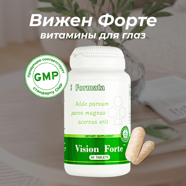БАД для глаз, 60 таблеток. GMP. Защита зрения. Vision Forte Santegra ...