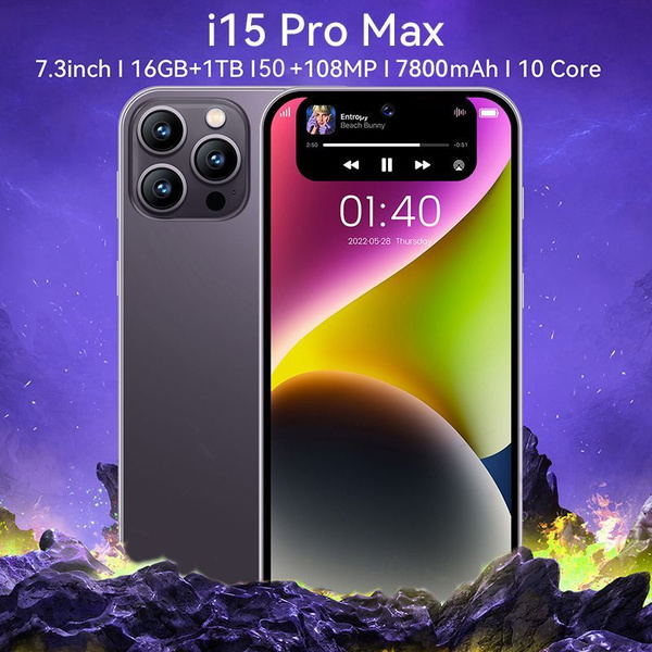 Смартфон i15 Pro Max 512 ГБ 8 ГБ Фиолетовый 7.3 OLED/AMOLED i15 Pro Max купить c доставкой на ...