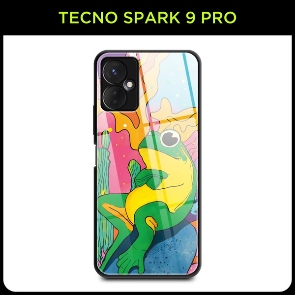 Стеклянный чехол на Tecno Spark 9 Pro / Текно Спарк 9 Про с принтом ...