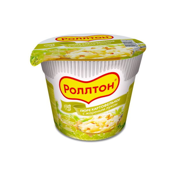 Пюре картофельное Роллтон с жар.луком (стак) 40г -24шт - купить с ...