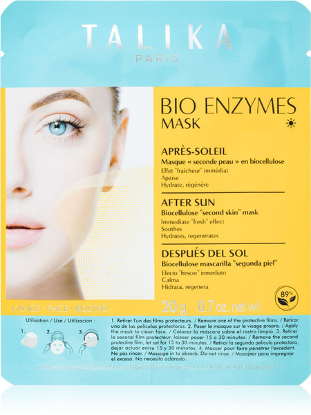 Talika Bio Enzymes Mask After Sun - успокаивающая тканевая маска после ...
