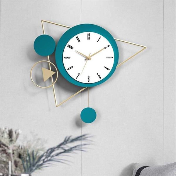 Креативный стиль металлические настенные часы современный скандинавский декоративные бесшумные