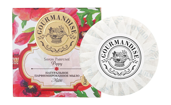 GOURMANDISE Мыло натуральное парфюмированное Мак, 100 г - купить с ...