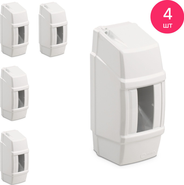 Бокс распределительный Makel / Макел ЩРН-П-02 с пломбой, пластиковый белый 2 модульных ...