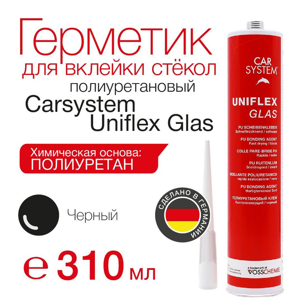 Клей-герметик для вклейки стёкол UNIFLEX GLAS (310МЛ) - купить по ...