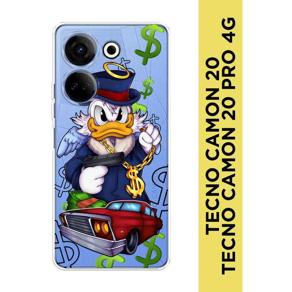 Силиконовый чехол на Tecno Camon 20/20 Pro 4G / Текно Камон 20/20 Про ...