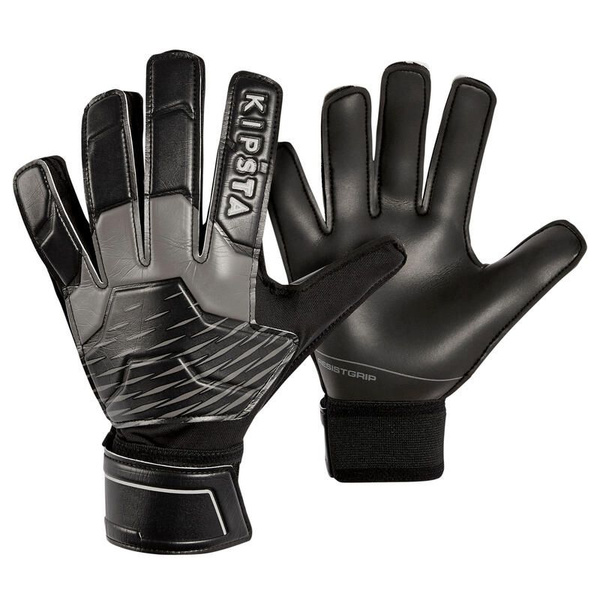 DECATHLON KIPSTA Перчатки вратарские - черные/серые - F100 RESIST ...