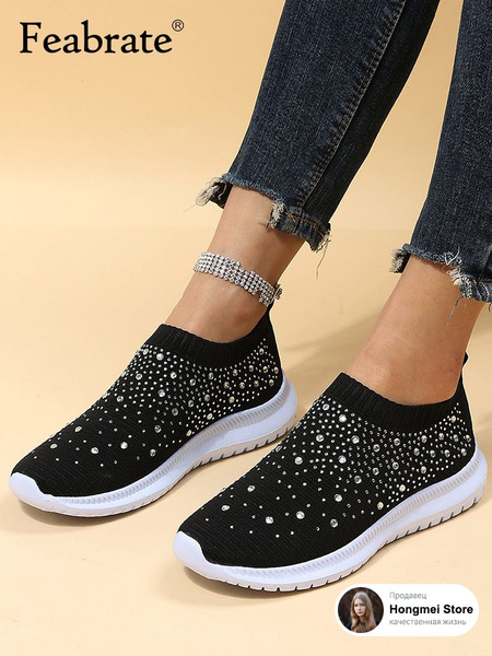 Слипоны Женский Feabrate Бег, размер 43 Лето Без застёжки Без каблука купить c доставкой на OZON ...